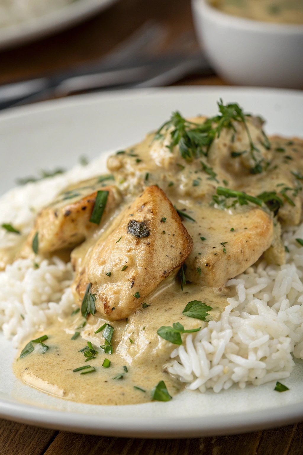 Creamy Herb Chicken & Basmati Rice – A Comforting, Flavor-Packed Meal ...