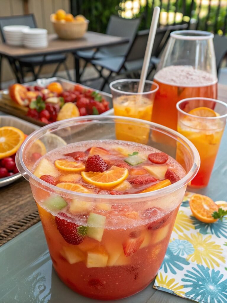 Tropical Party Bucket Punch – Fruity, Fizzy, and Ready for a Crowd ...